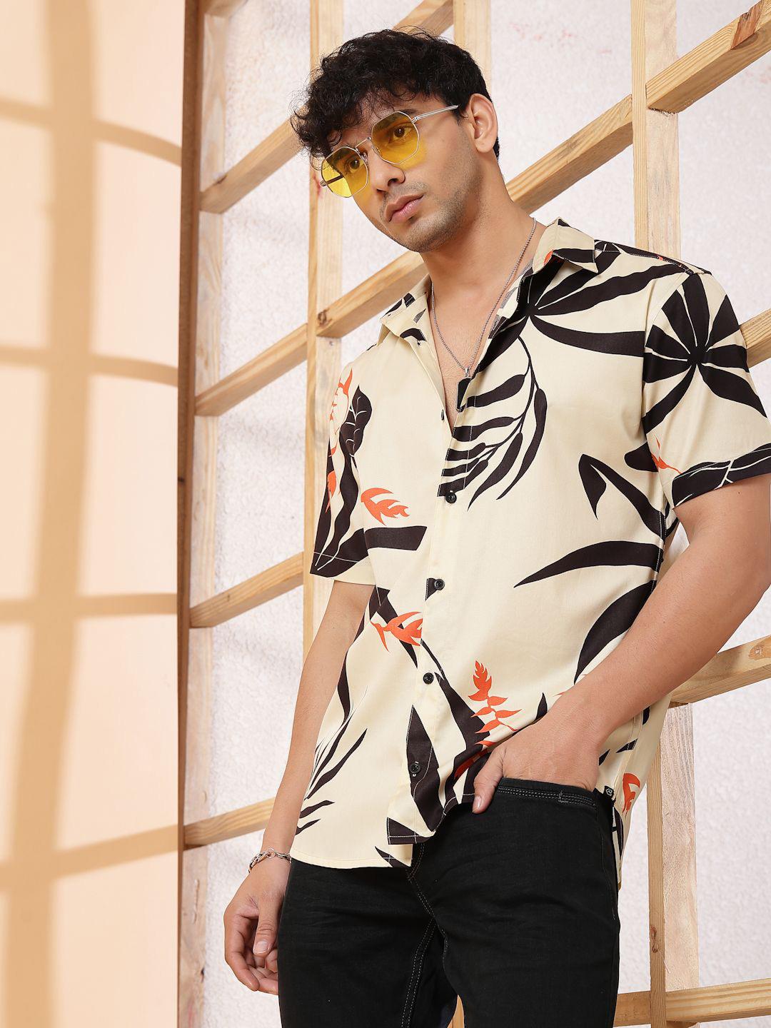 Buy Rigo Men Floral Opaque Printed Casual Shirt - Shirts for Men ...