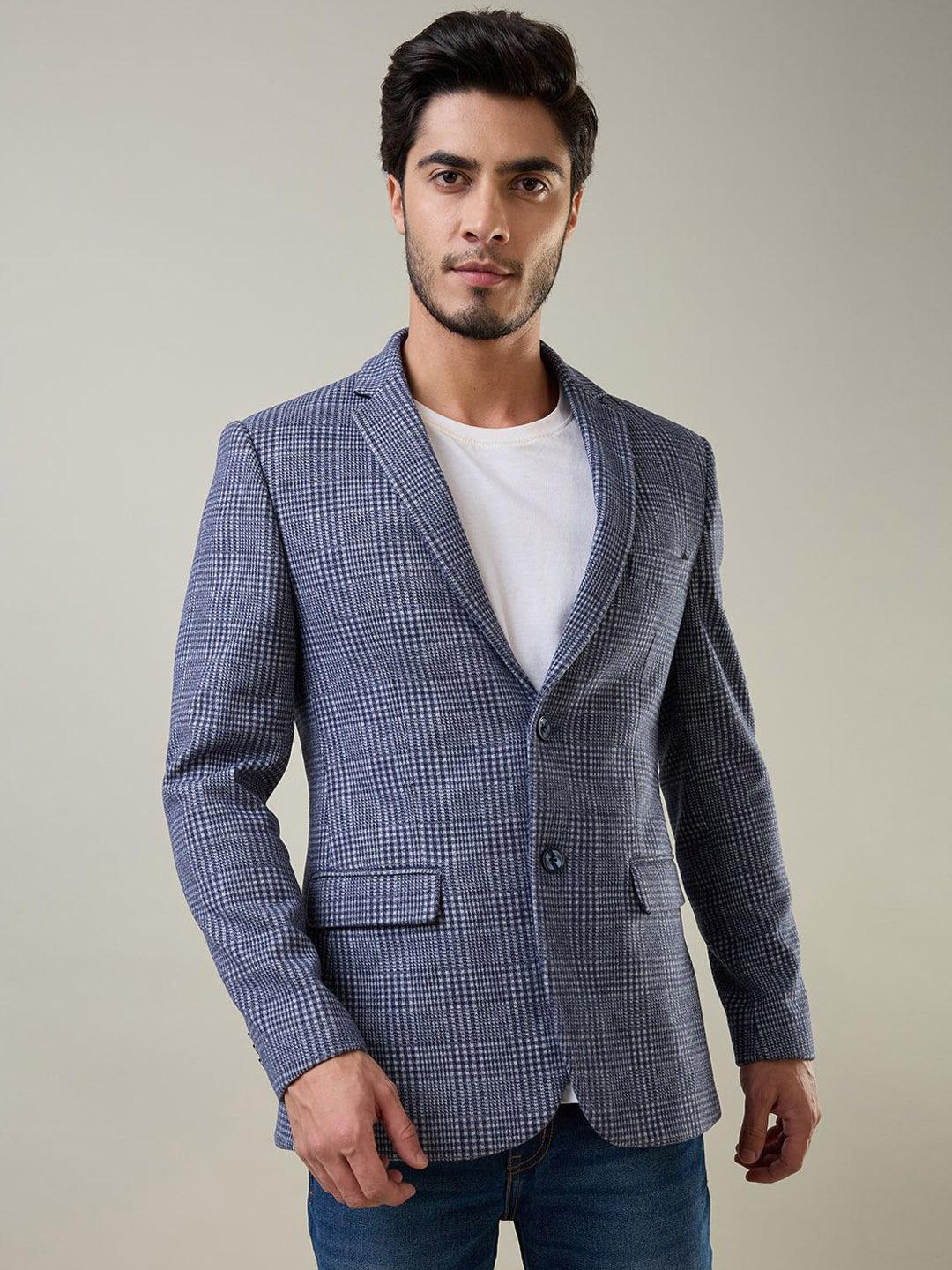 Buy TIM PARIS Slim Fit Single Breasted Blazer - Blazers for Men ...
