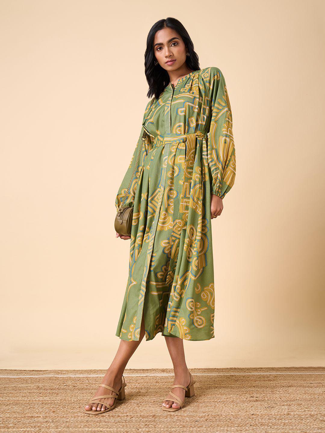 Buy Marigold Lane Floral A Line Midi Dress - Dresses for Women 33048965 ...