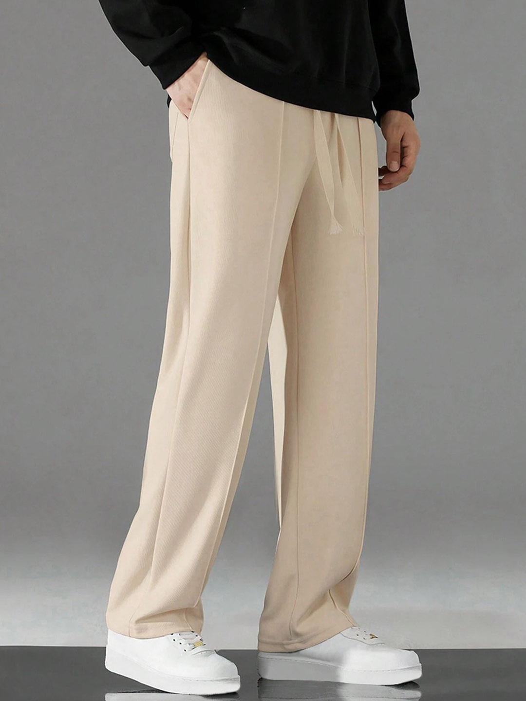 Buy KAJARU Men Striped Chinos Trousers - Trousers for Men 33074081 | Myntra