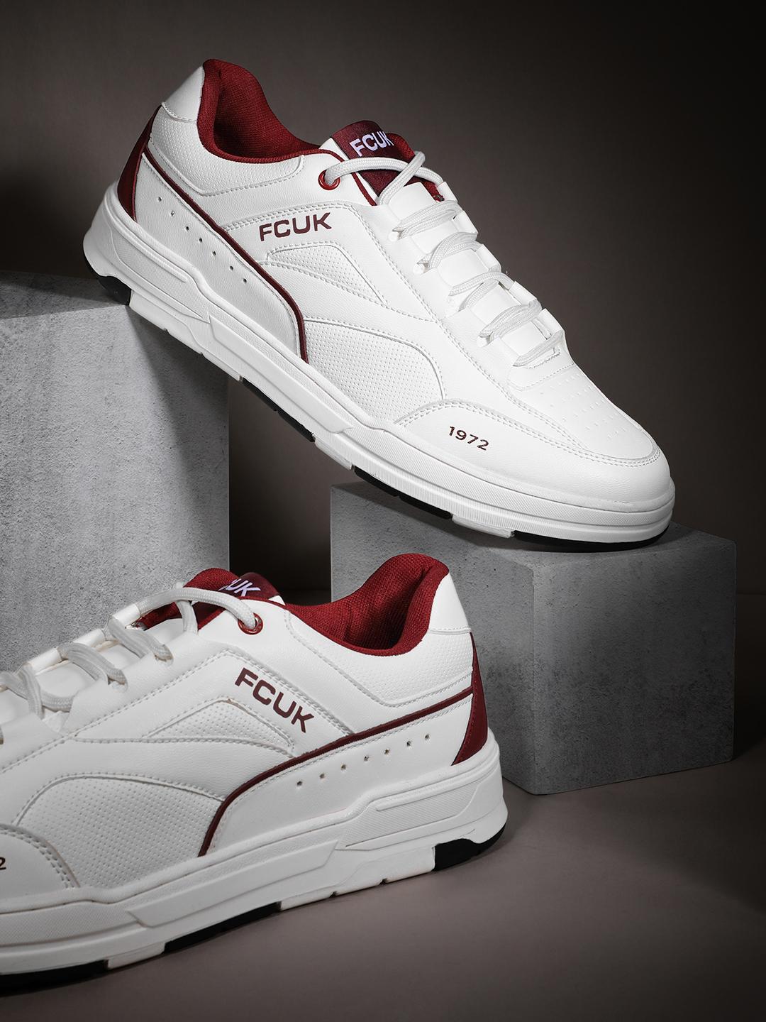 Buy FCUK Men Brand Logo Printed Sneakers - Casual Shoes for Men ...