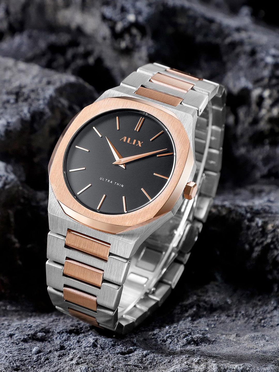 Buy ALIX Men Dial & Stainless Steel Straps Analogue Watch AL2912_SRGB ...