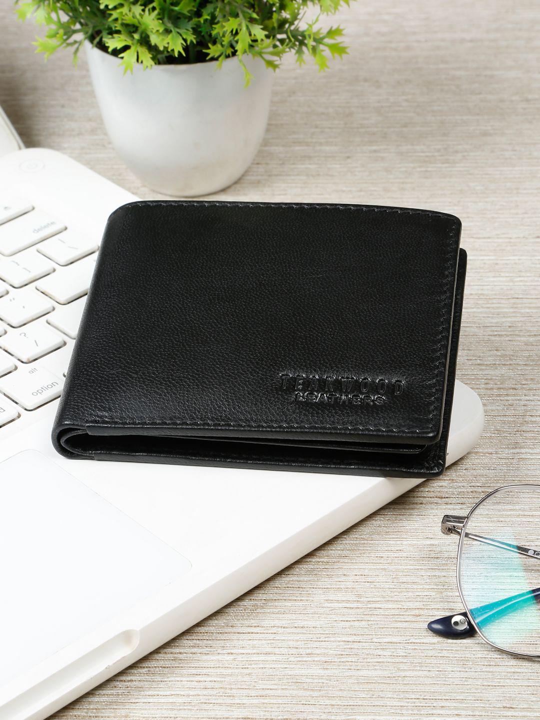 Buy Teakwood Leathers Men Leather Two Fold Wallet - Wallets for Men ...