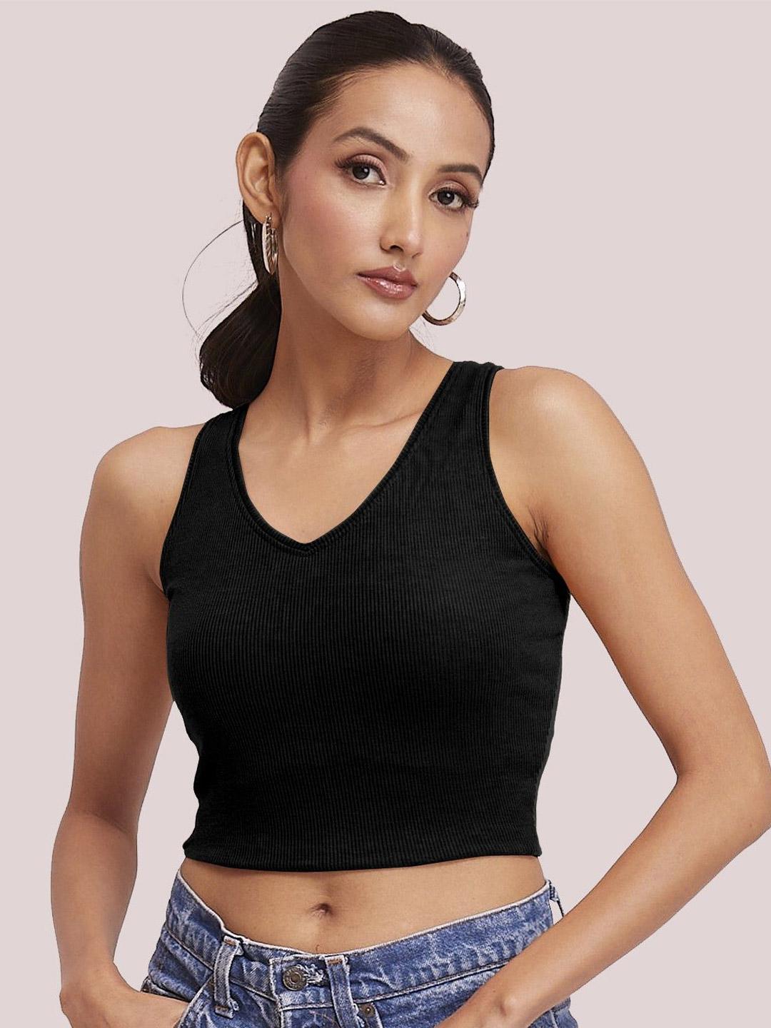 Buy The Cloth Crow Cotton Tank Crop Top - Tops for Women 33867388 | Myntra