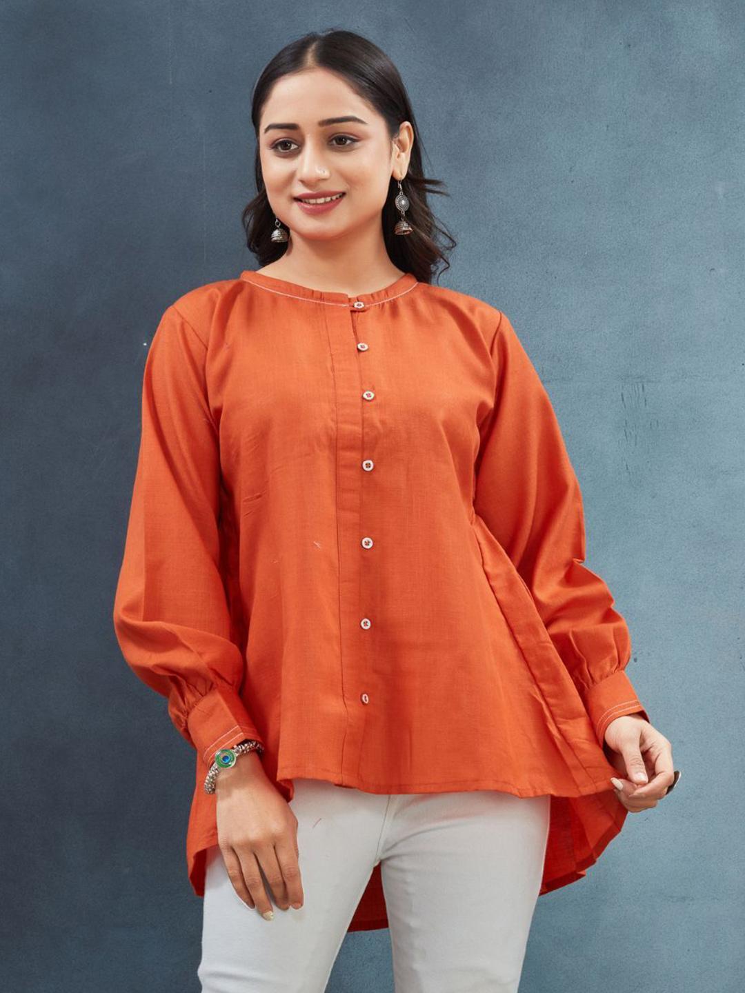 Buy Moda Rapido Solid Tunic With Pleated Back Design - Tunics for Women ...
