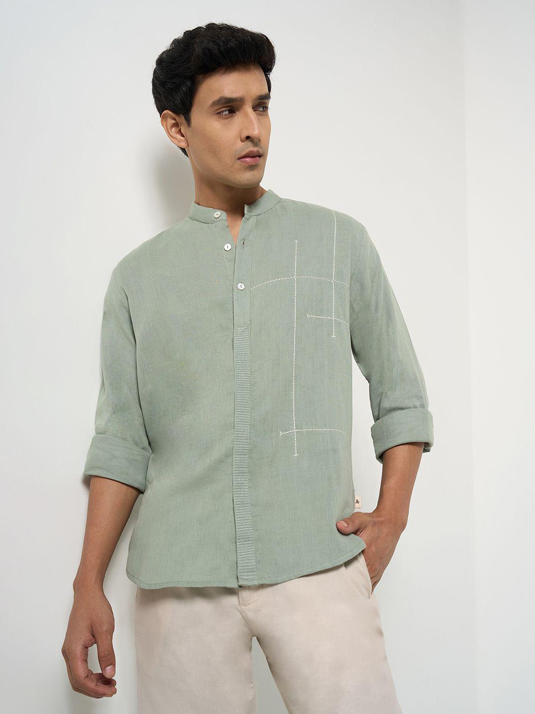 Buy Indus Route By Pantaloons Men Windowpane Checks Party Shirt ...