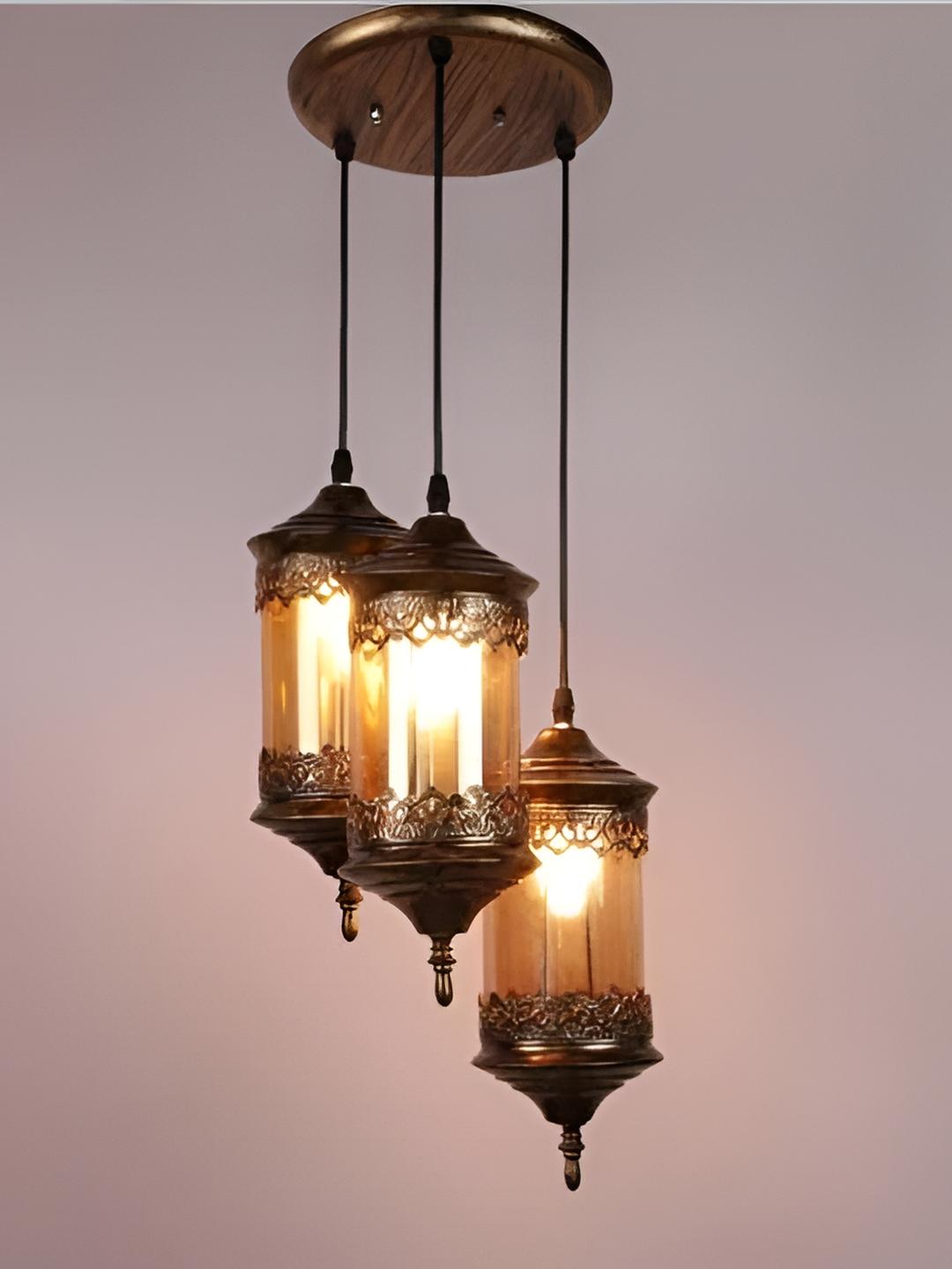 Buy KINIS Modern And Unique Style Gold Toned Quirky Ceiling Lamp ...
