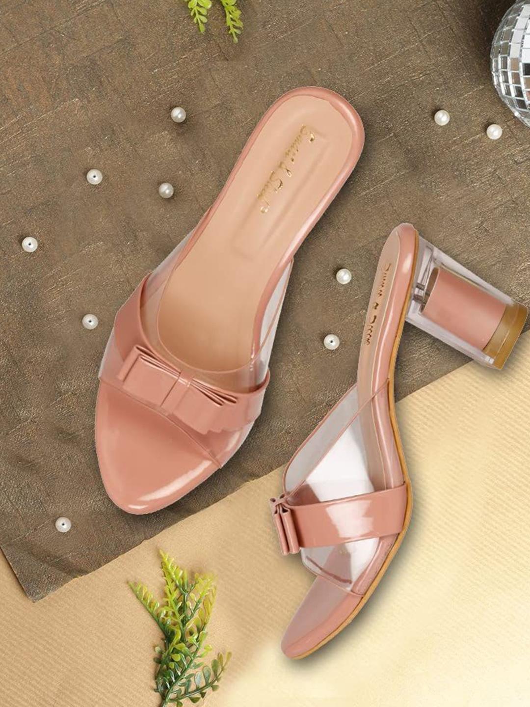 Buy Smart & Sleek Open Toe Block Heel Sandals - Heels for Women ...