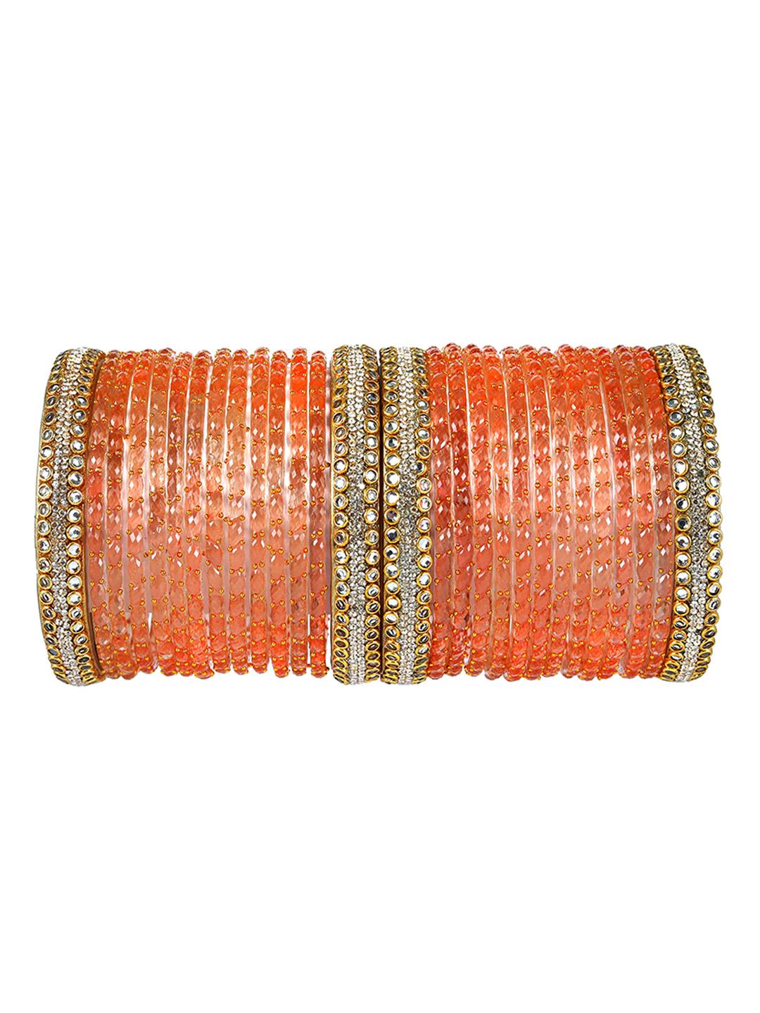 Buy KOTTIAR CREATIONS Set Of 28 Glass Diamond Crystal Stone Studded ...