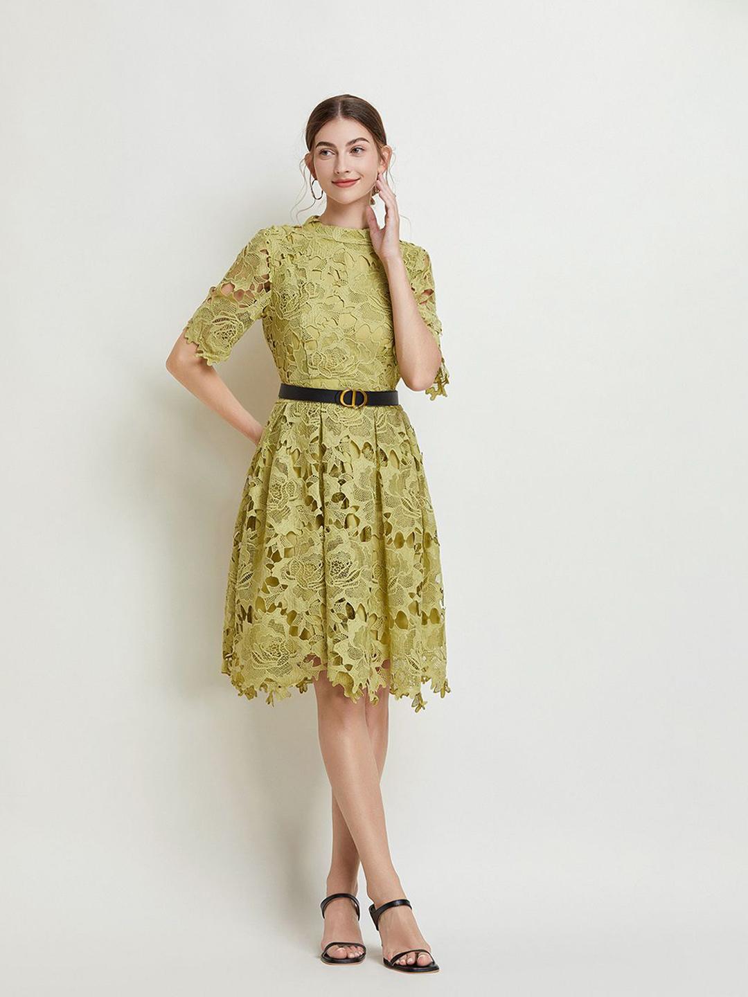 Buy JC Collection Women Round Neck Fit & Flare Dress - Dresses for ...