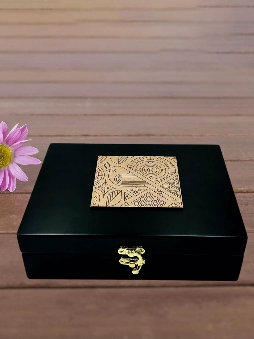 Buy Angira Handicrafts Brown Wooden Multipurpose Storage Box - Box for ...