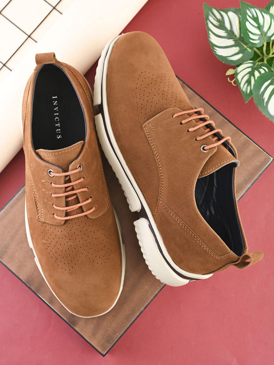 Buy INVICTUS Men Textured Round Toe Lace Ups Derbys - Casual Shoes for ...