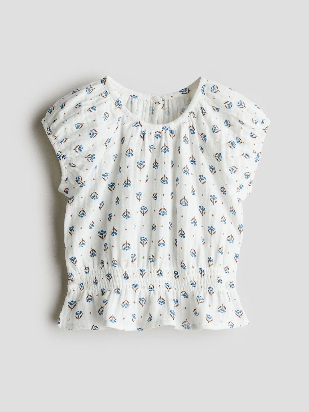 Buy H&M Cotton Muslin Top - Tops for Girls 34137723 | Myntra