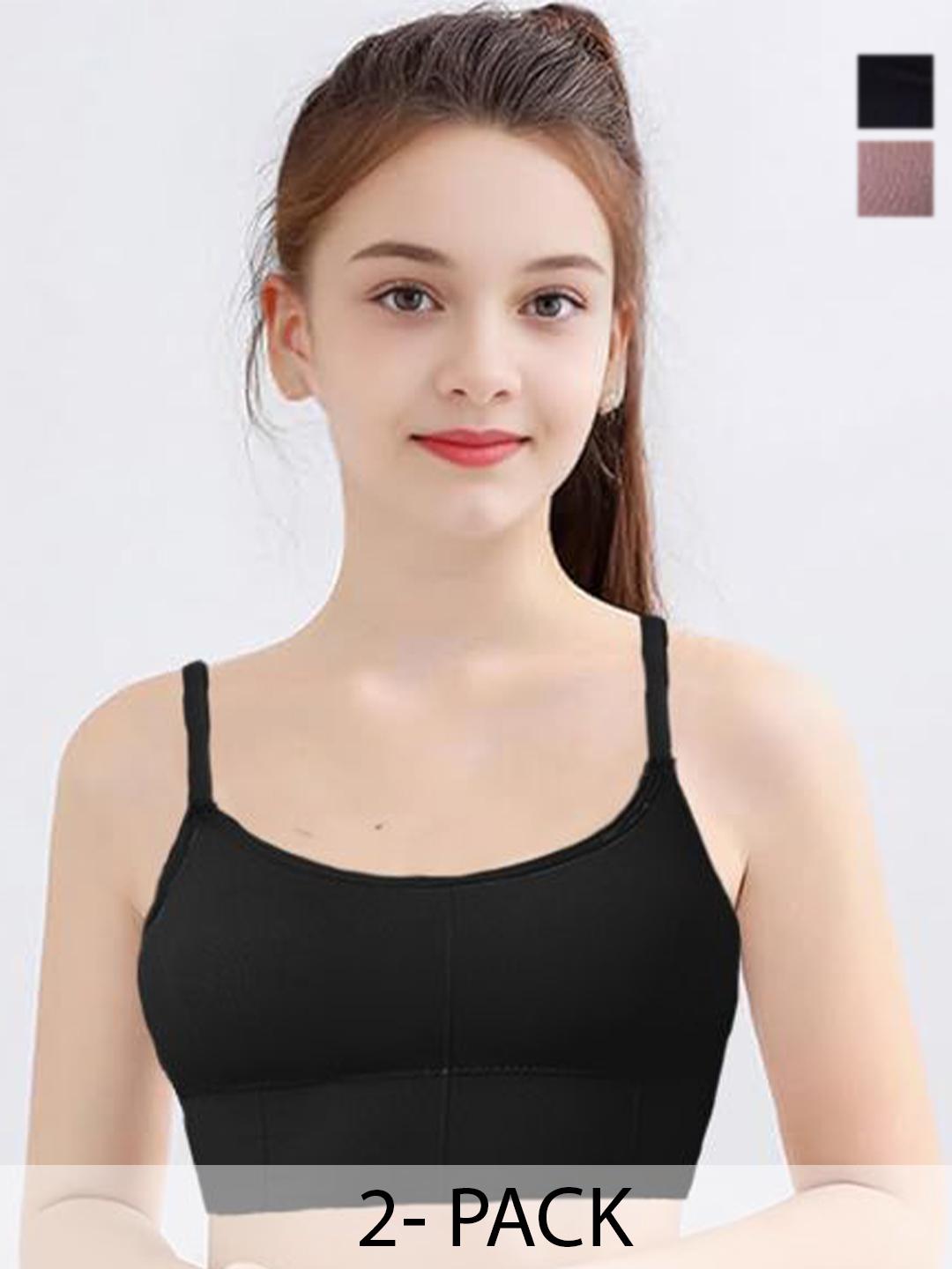 Buy BRAAFEE Girls Pack Of 2 Full Coverage Padded Bra - Bra for Girls ...