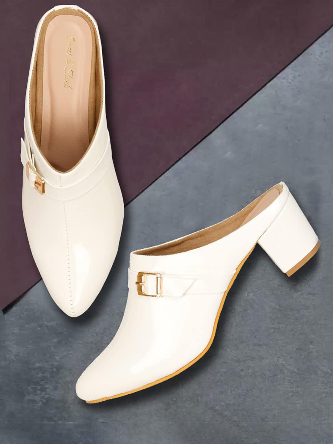 Buy Smart & Sleek Women Mules Block Heels - Heels for Women 34157476 ...