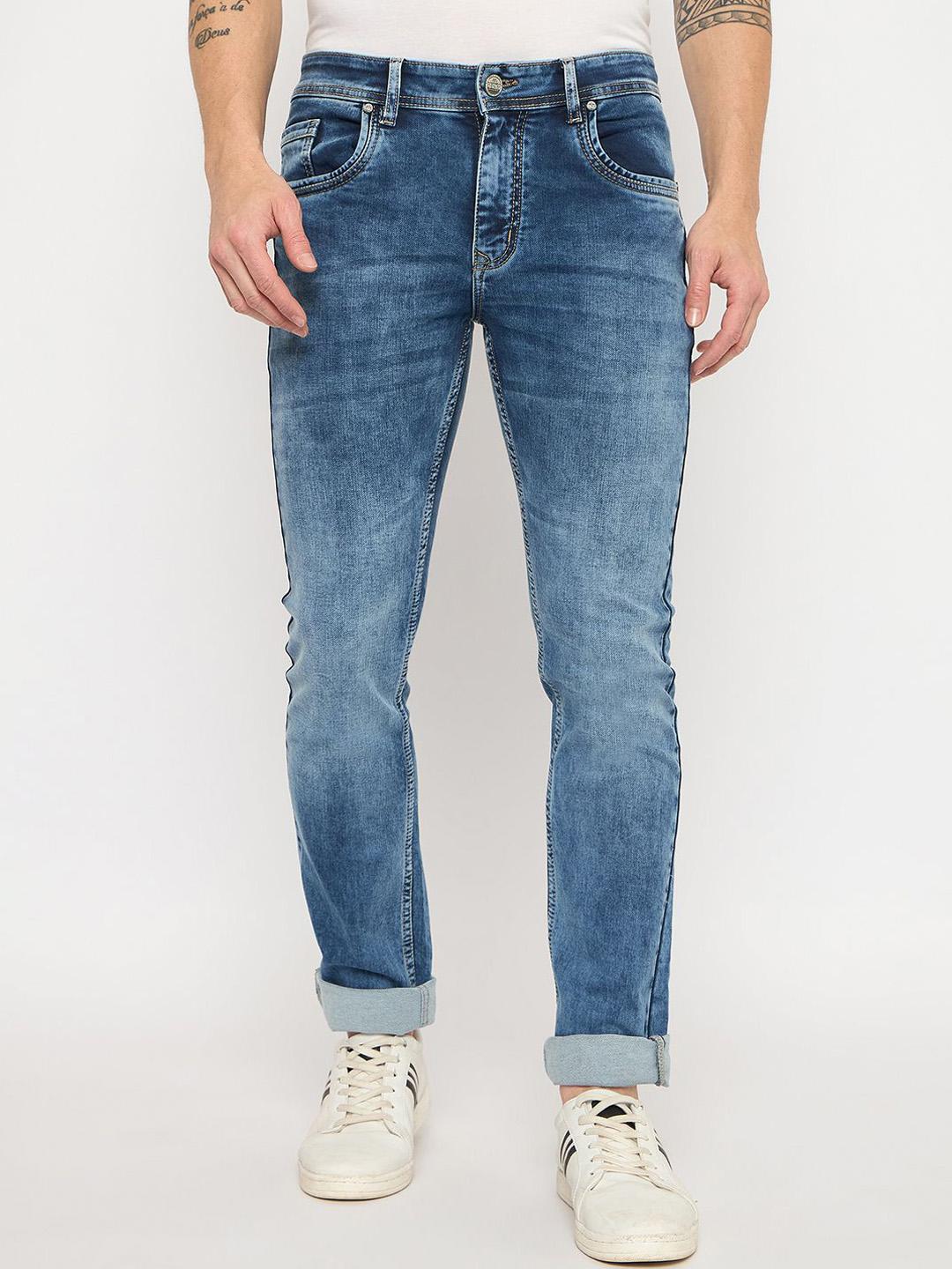 Buy Duke Men Slim Fit Mid Rise Heavy Fade Stretchable Jeans - Jeans for ...