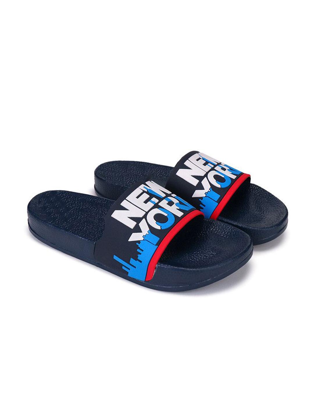 Buy PENNEN Men Self Design Slider Flip Flops - Flip Flops for Men ...
