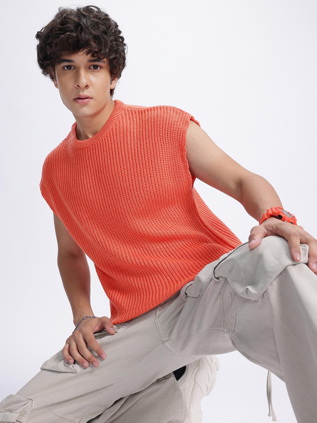 Buy Glitchez Ribbed Couture Extended Sleeves Pullover - Sweaters for ...