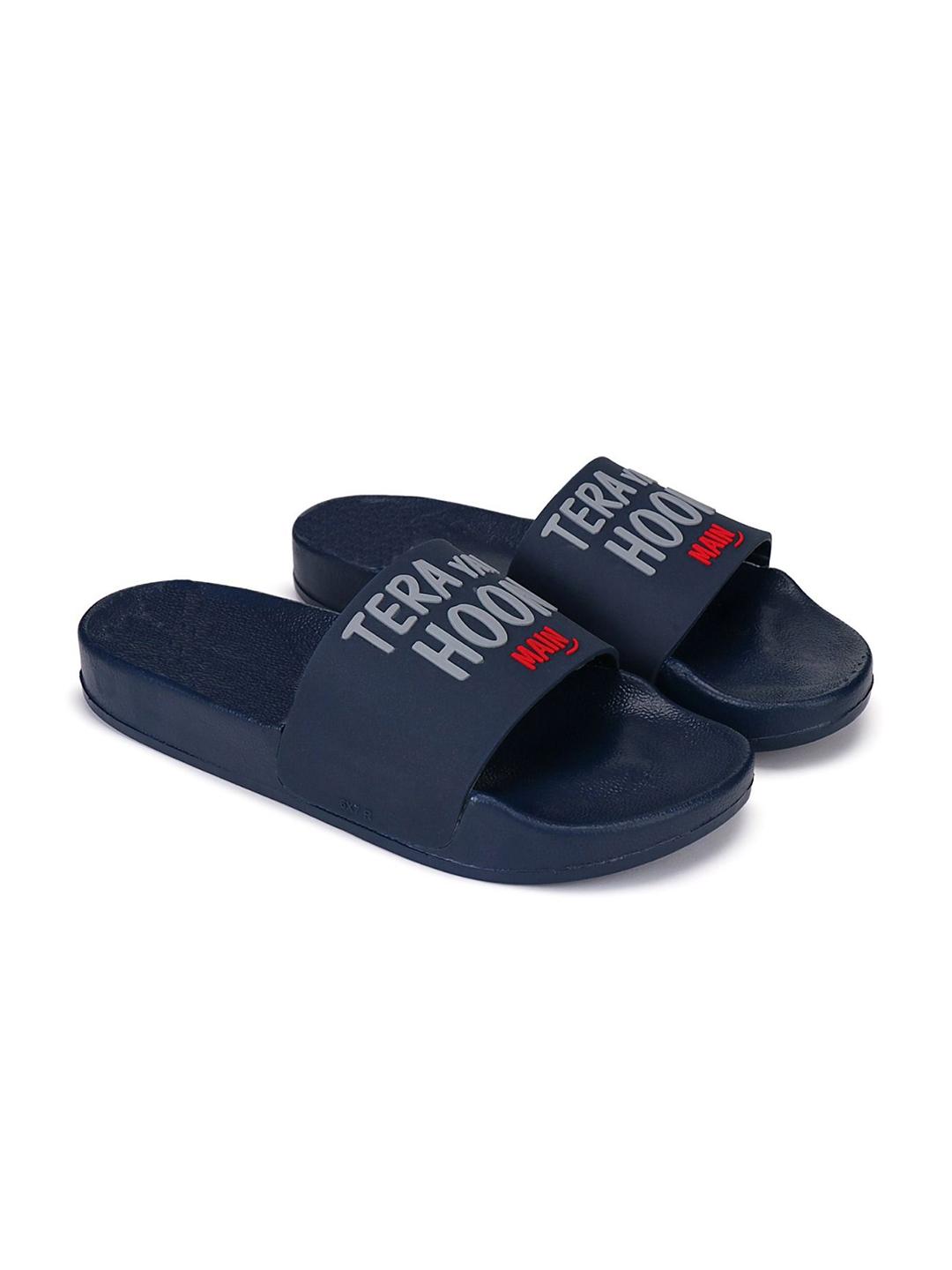 Buy PENNEN Men Printed Sliders - Flip Flops for Men 33889112 | Myntra