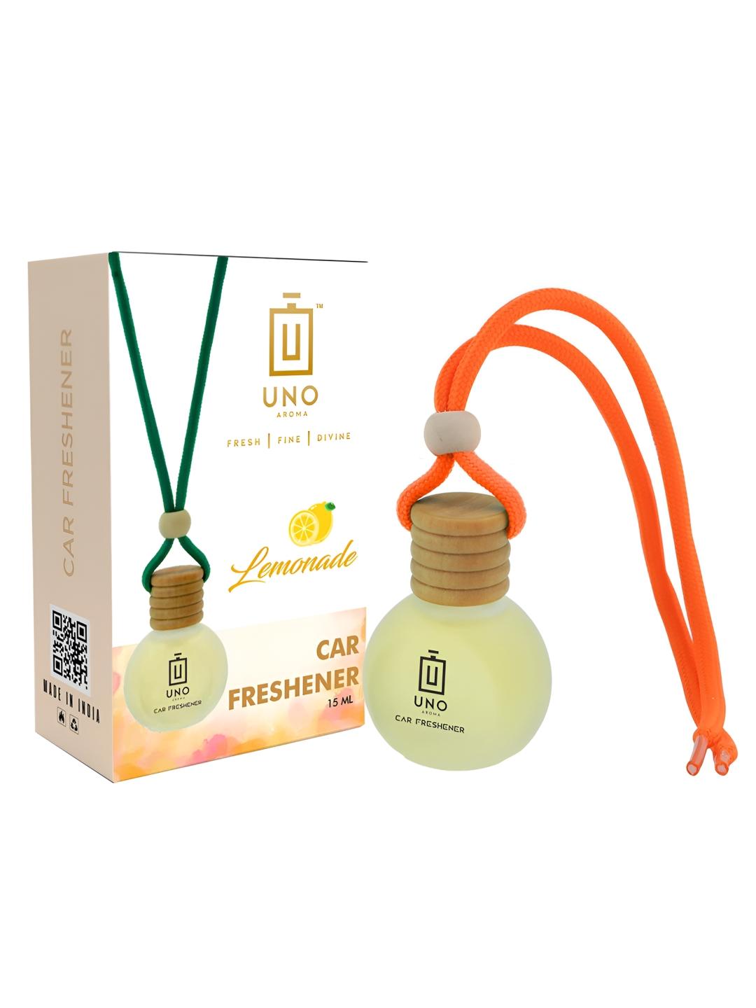 Buy UNO AROMA Lemonade Hanging Car Freshener 15ml - Air Freshener for ...
