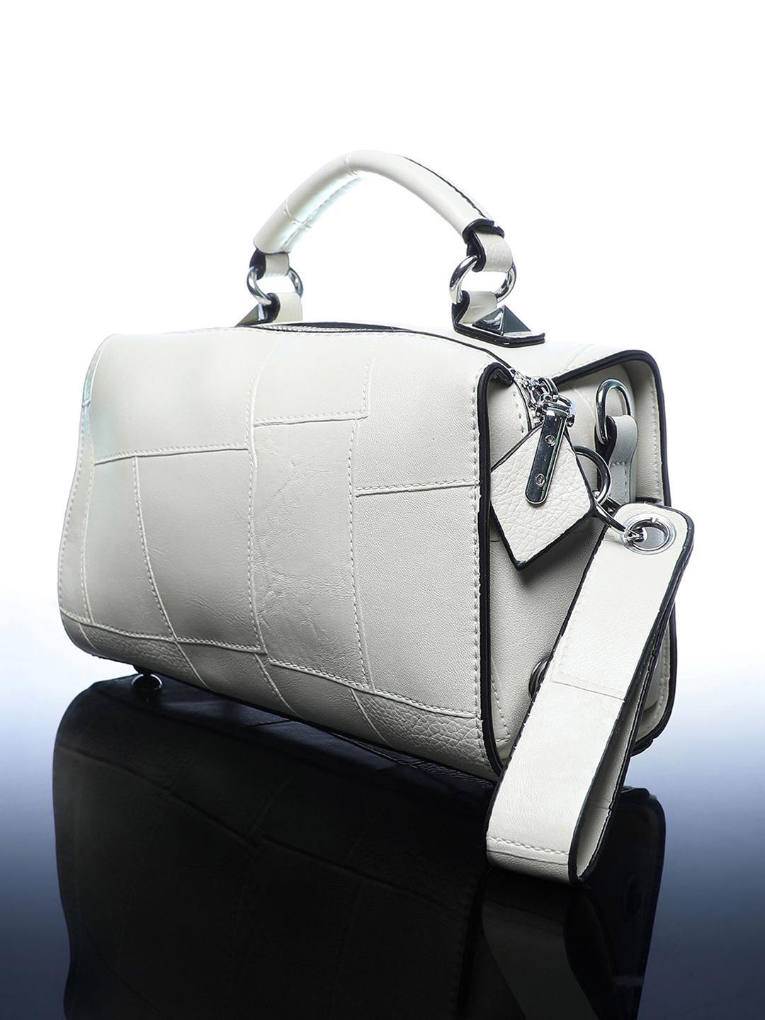 Buy HAUTE SAUCE Women Solid Structured Leather Shoulder Bag - Handbags ...
