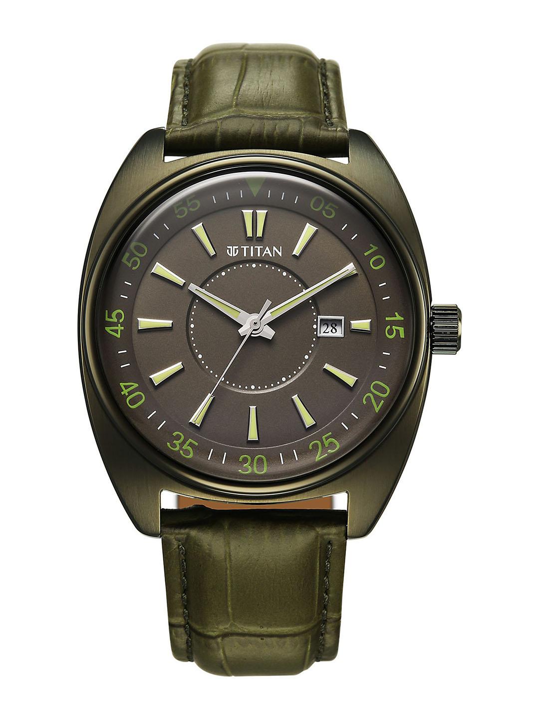 Buy Titan Tonneau Quartz Movement Shaped Dial Men's Watch 90211QL01 ...