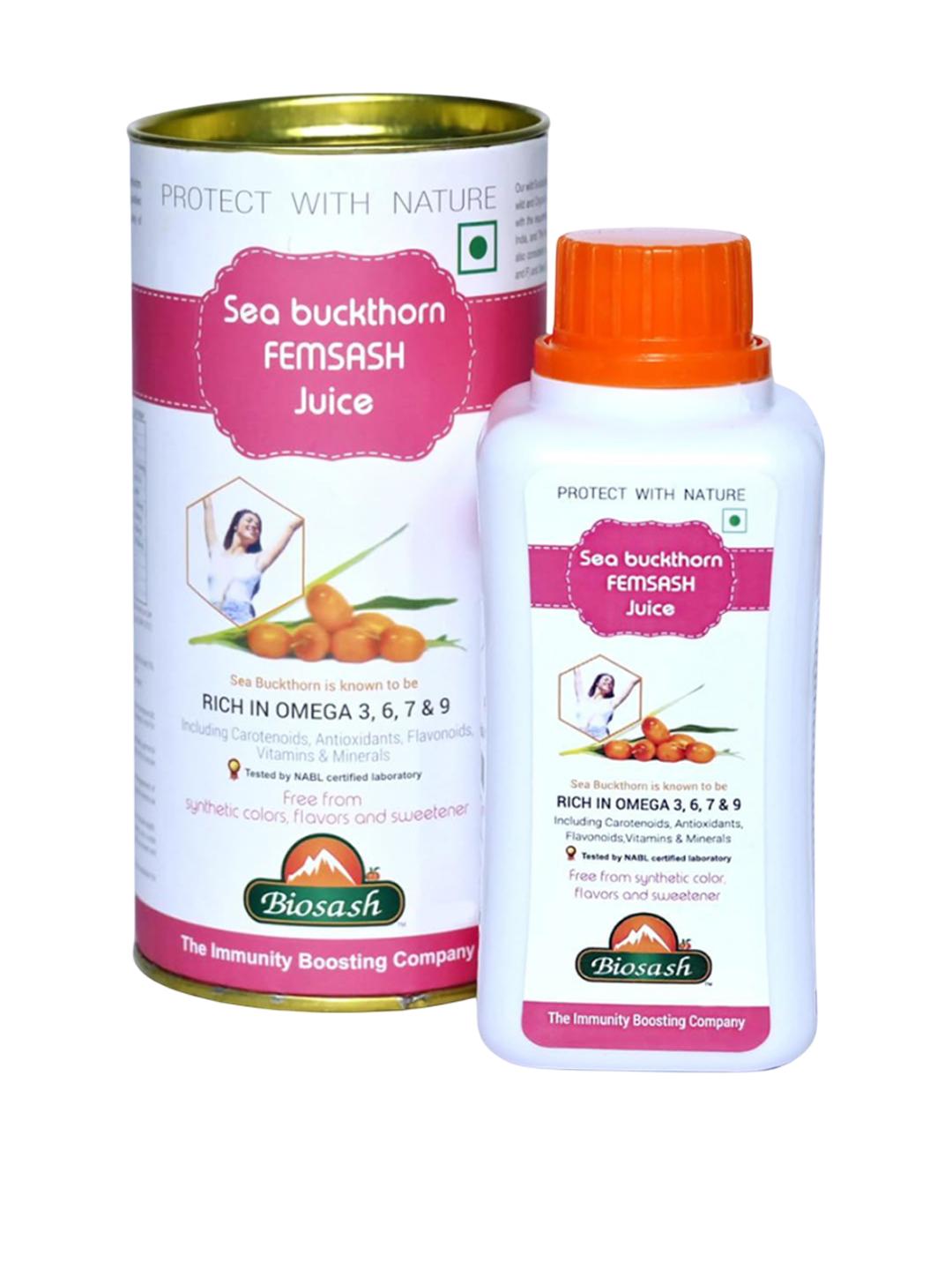 Buy BIOSASH Sea Buckthorn Femsash Juice With Vitamin C For Hormonal ...