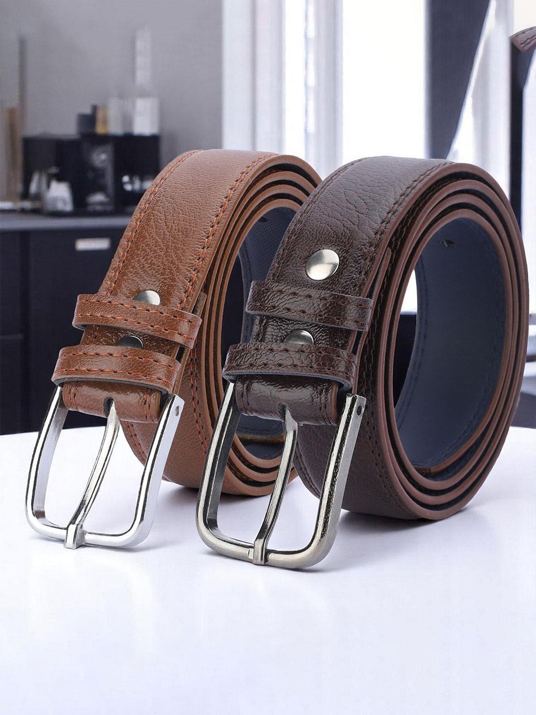 Buy Provogue Men Pack Of 2 Formal Belt - Belts for Men 34337912 | Myntra