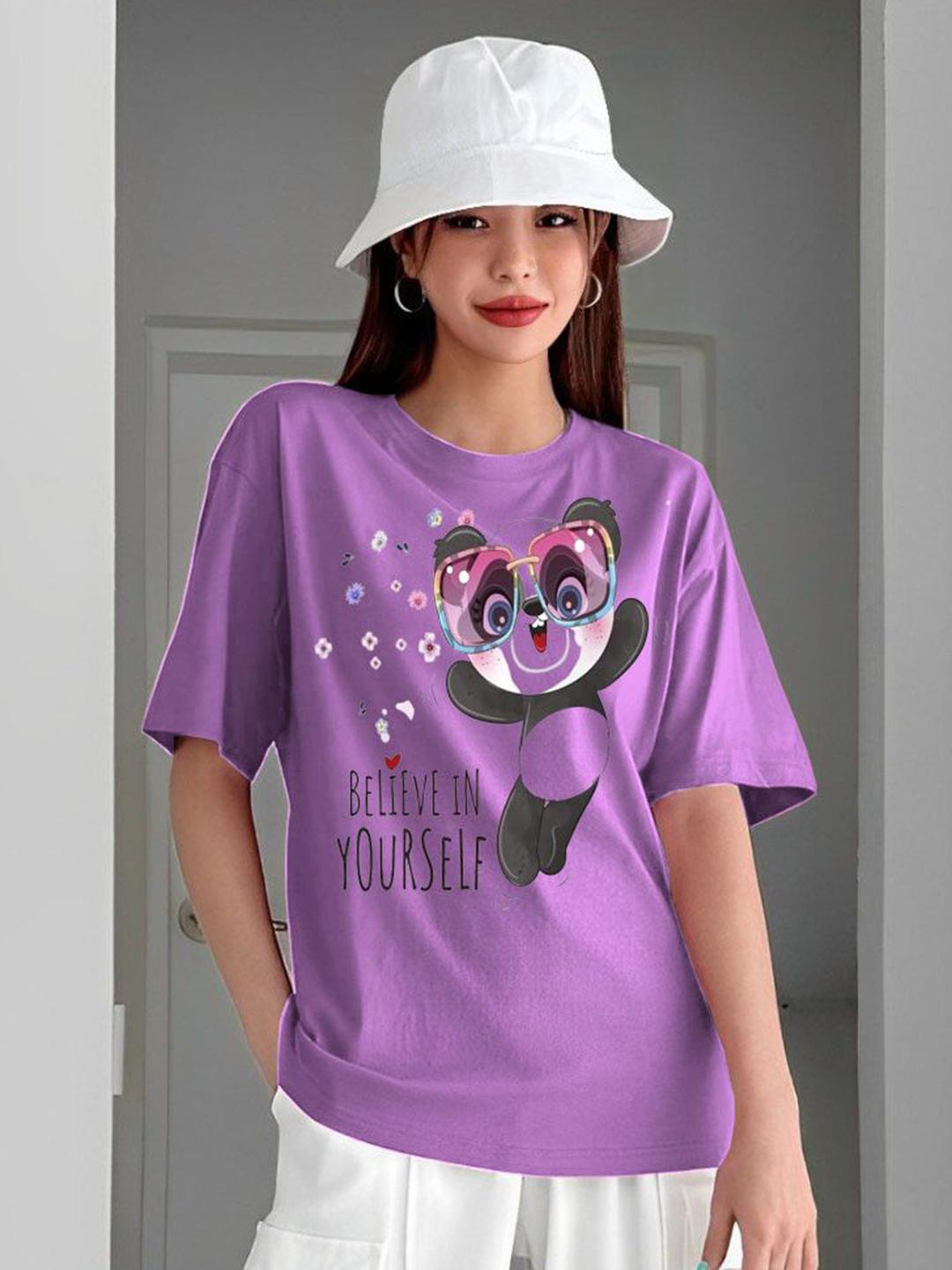 Buy Kushi Flyer Women Printed Regular Fit T Shirt - Tshirts for Women ...