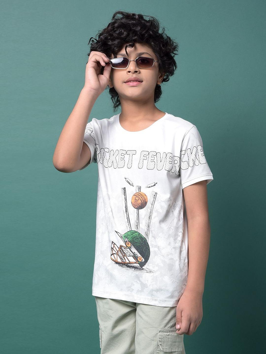Buy Crimsoune Club Boys Printed Slim Fit T Shirt - Tshirts for Boys ...