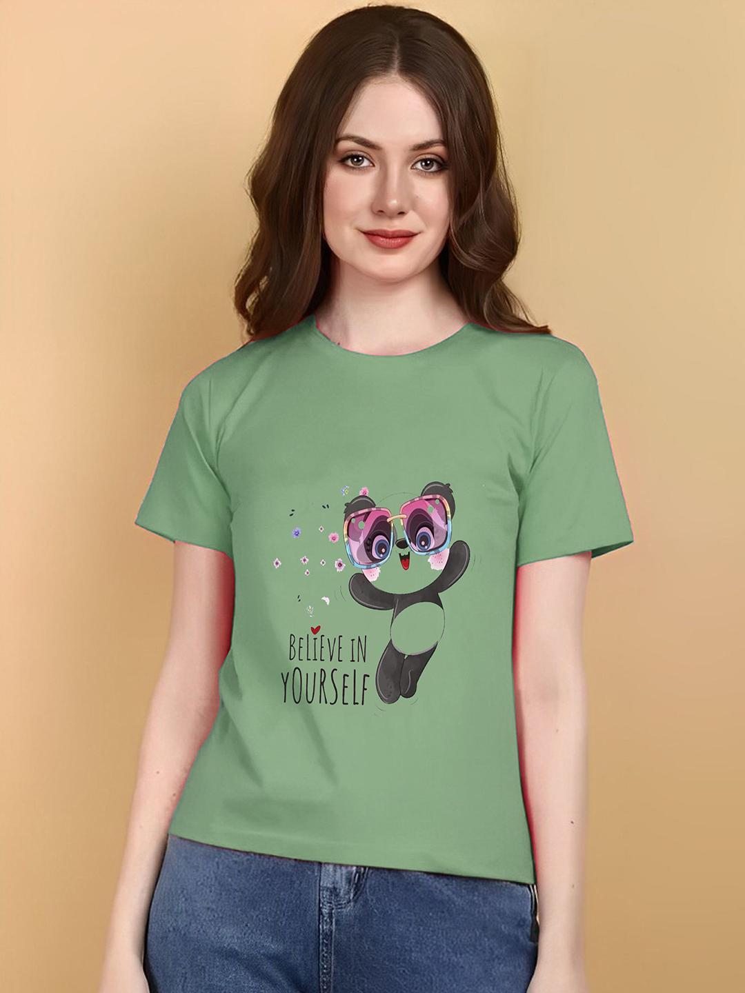 Buy Kushi Flyer Women Printed Raw Edge T Shirt - Tshirts for Women ...