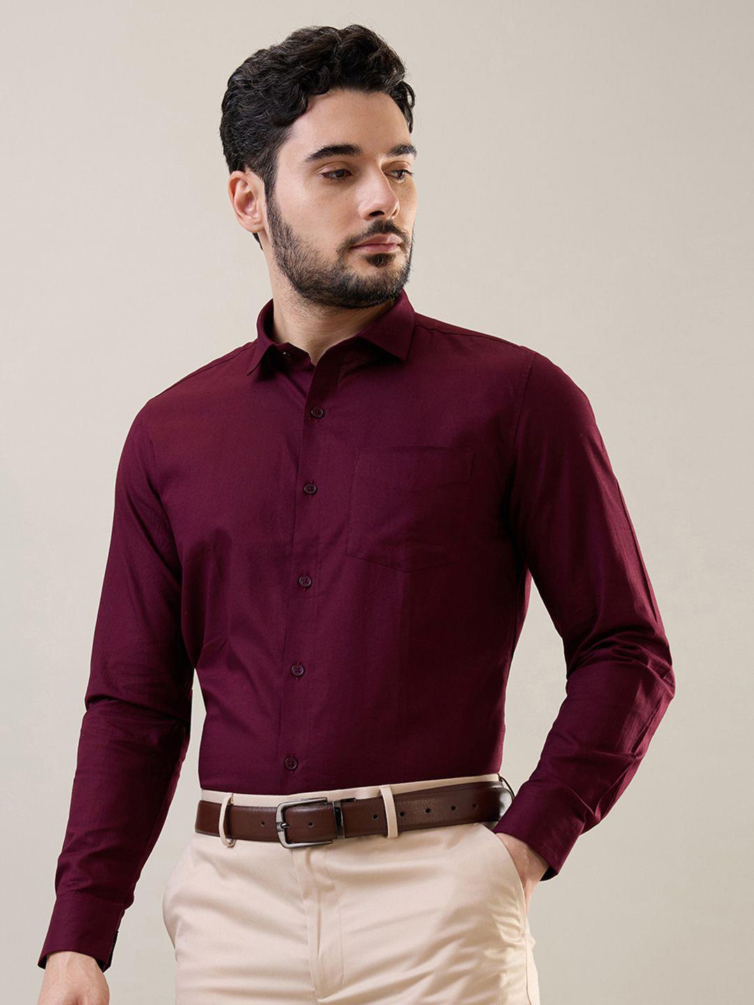 Buy TIM PARIS Tailored Fit Pure Cotton Formal Shirt - Shirts for Men ...