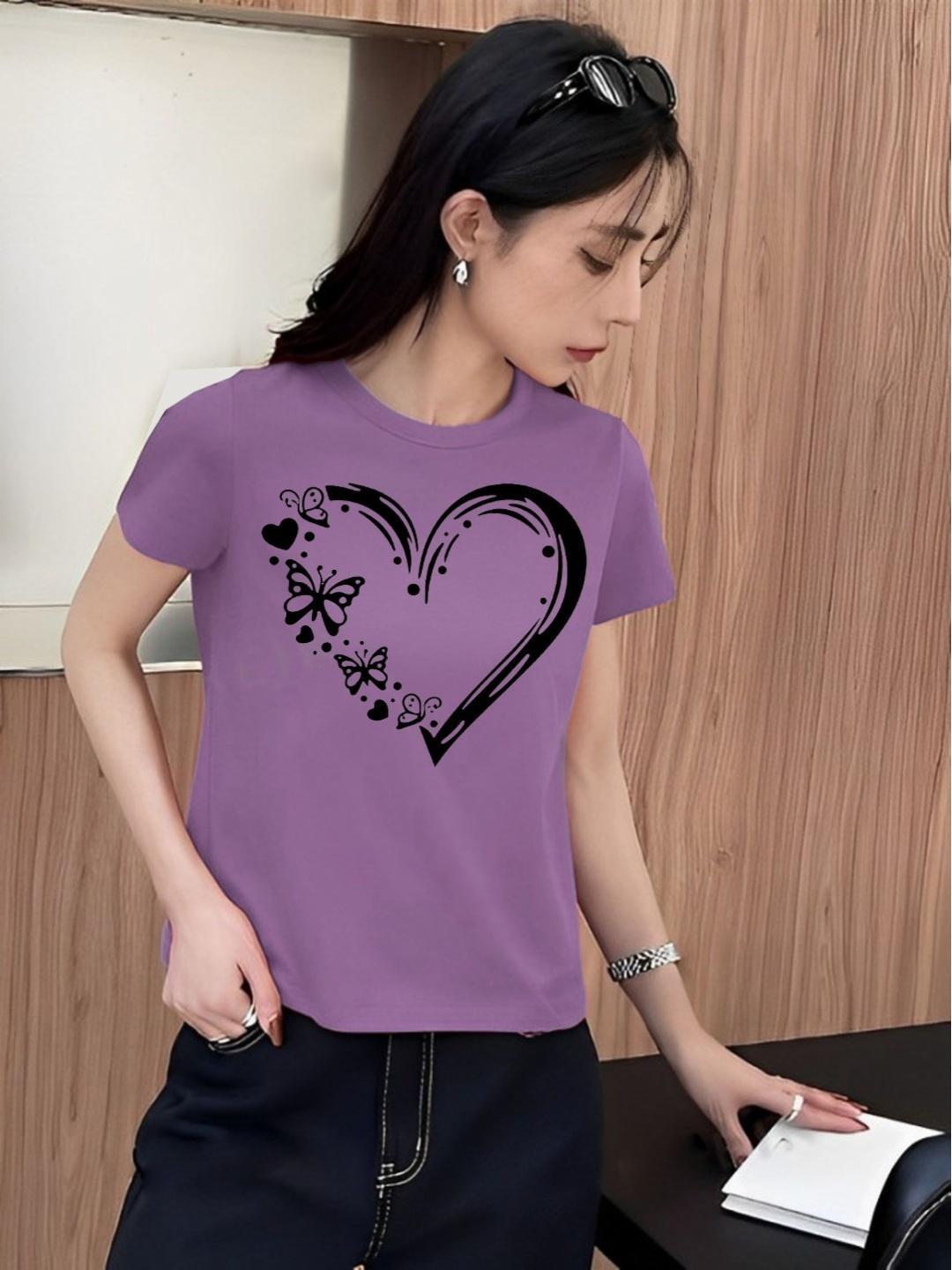 Buy Kushi Flyer Women Printed Regular Fit T Shirt - Tshirts for Women ...