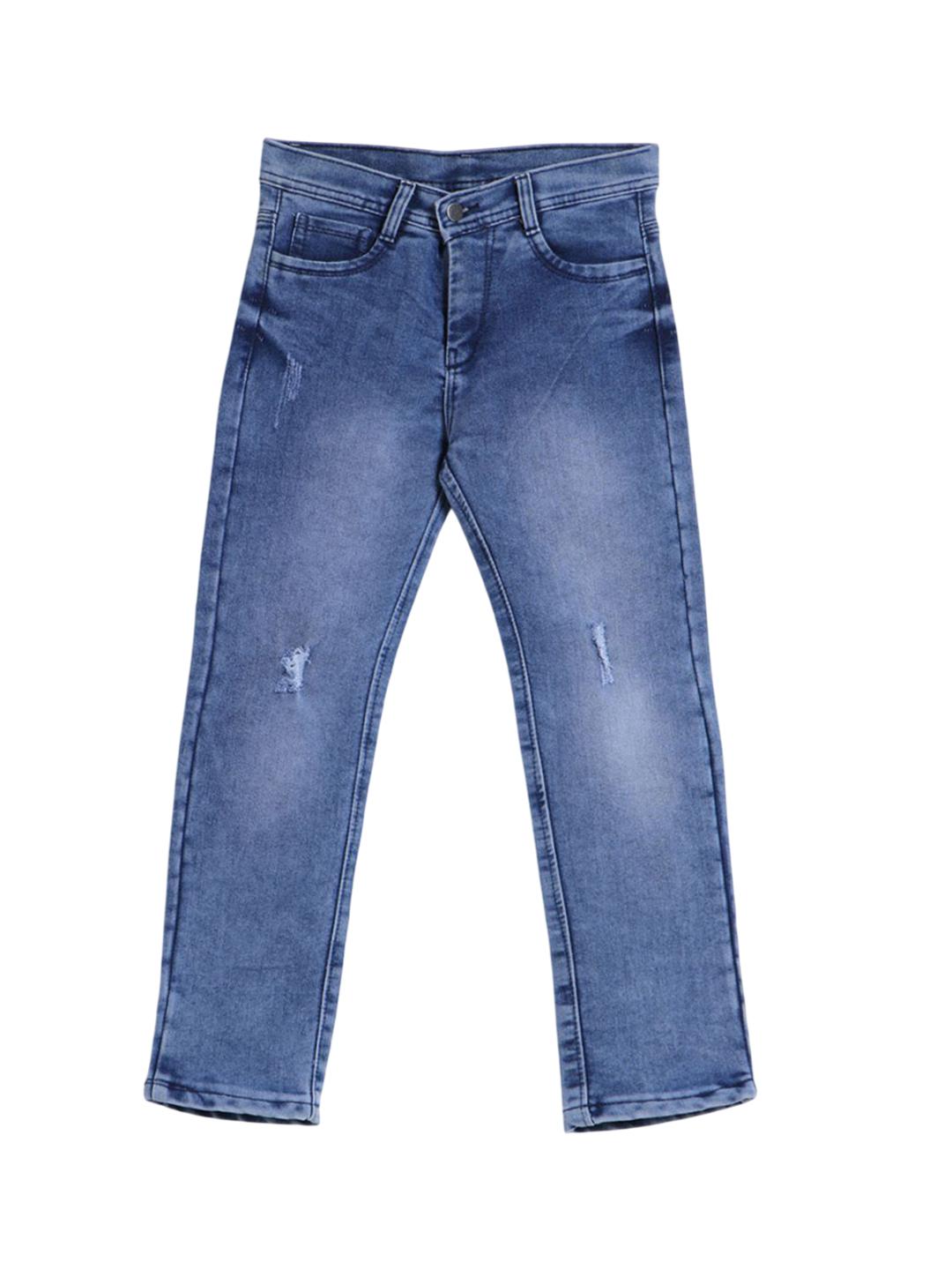 Buy YK Boys Regular Fit Mid Rise Low Distress Heavy Fade Jeans - Jeans ...