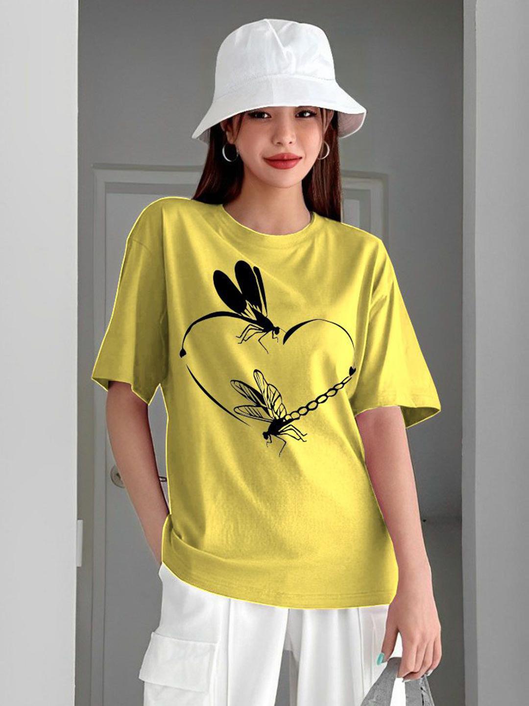Buy Kushi Flyer Women Graphic Printed Drop Shoulder Sleeves Regular ...