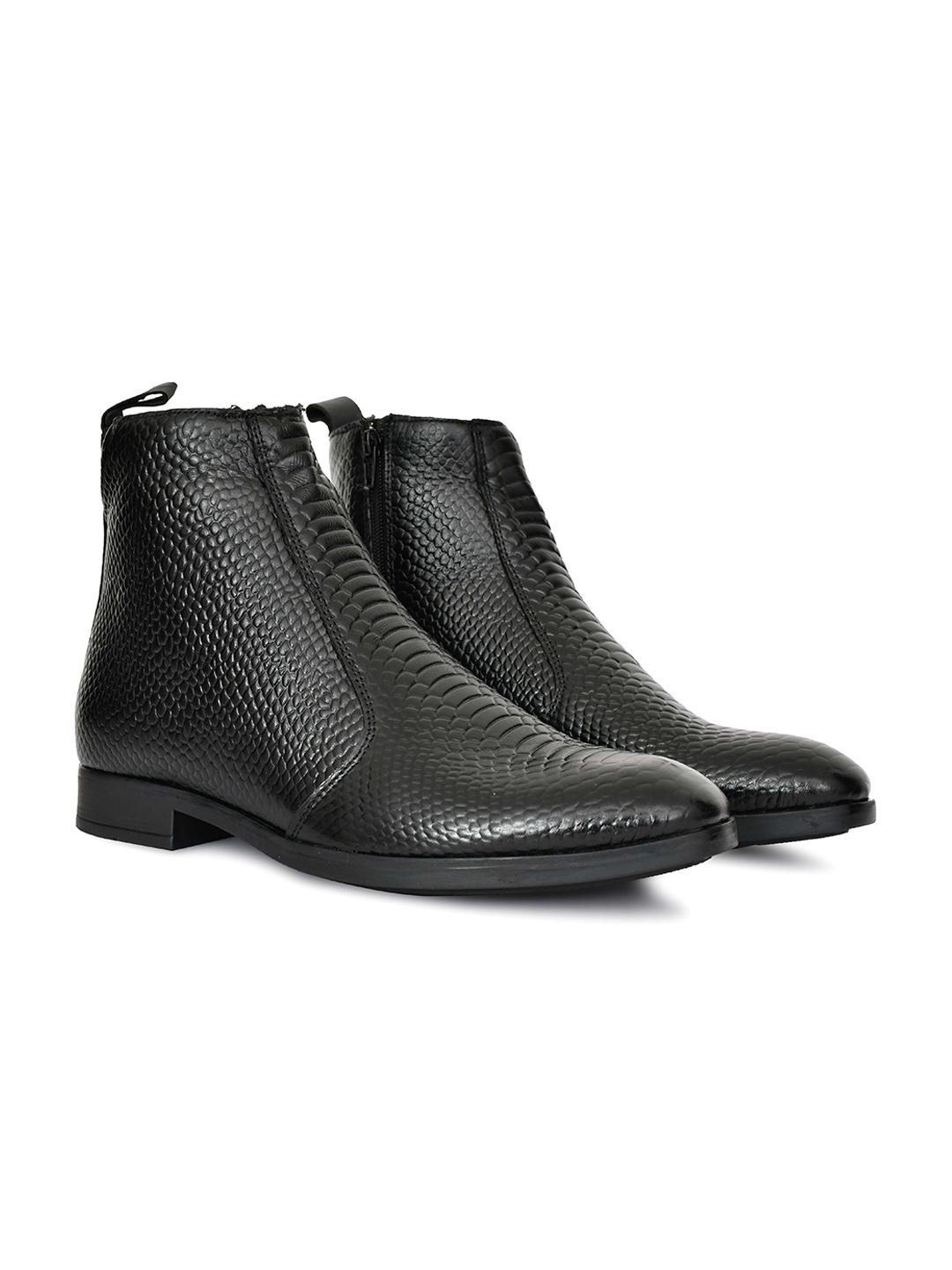 Buy Vask Men Textured Leather Chelsea Boots - Boots for Men 34429015 ...
