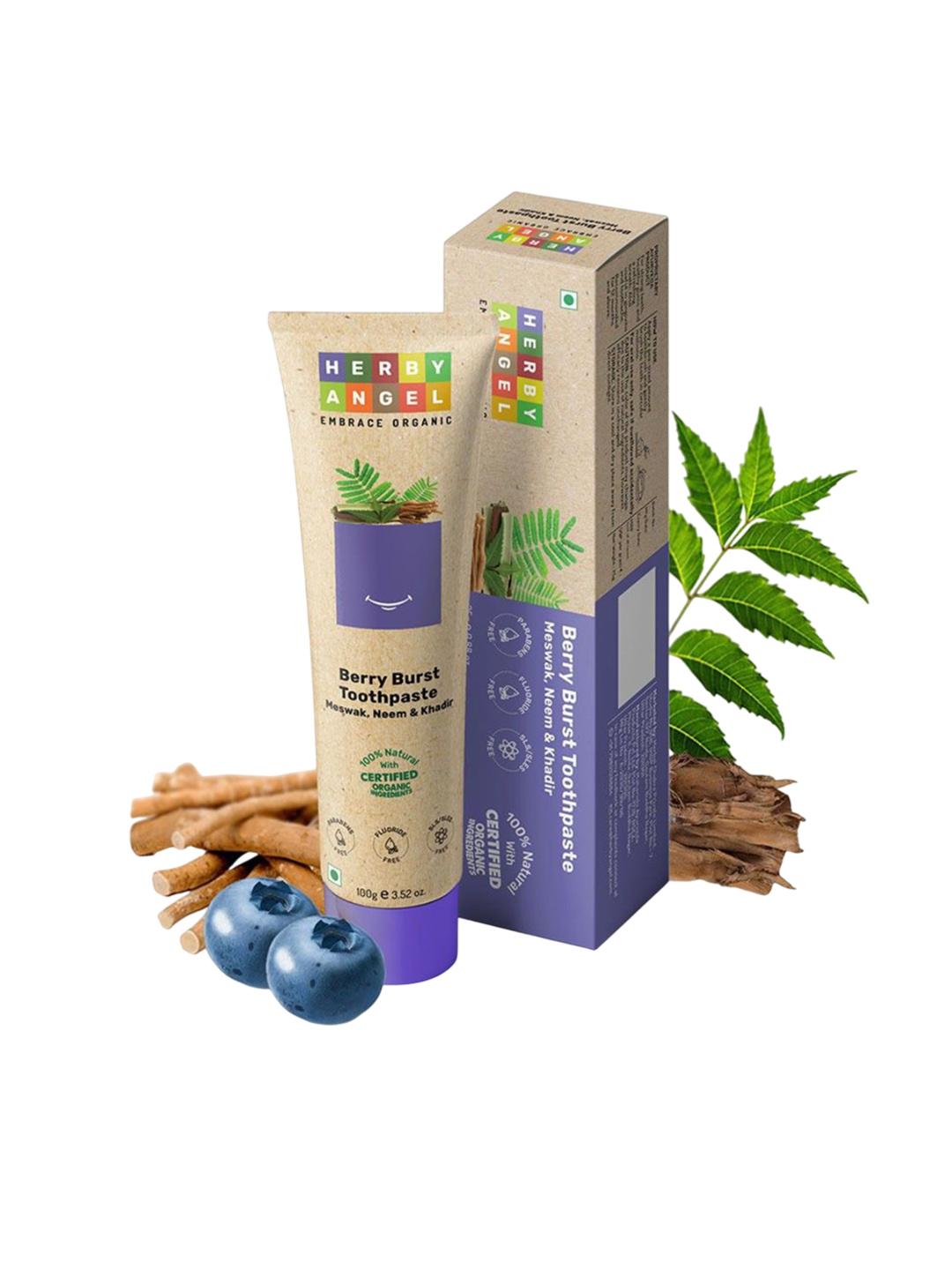 Buy Herby Angel Kids Organic Berry Burst Toothpaste 100 G - Toothpaste ...