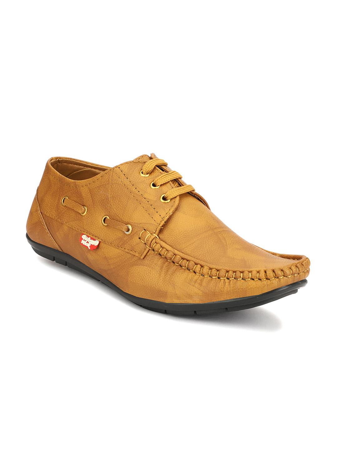 Buy GULASS WICK Men Cleated Sole Lace Ups Loafers - Casual Shoes for ...