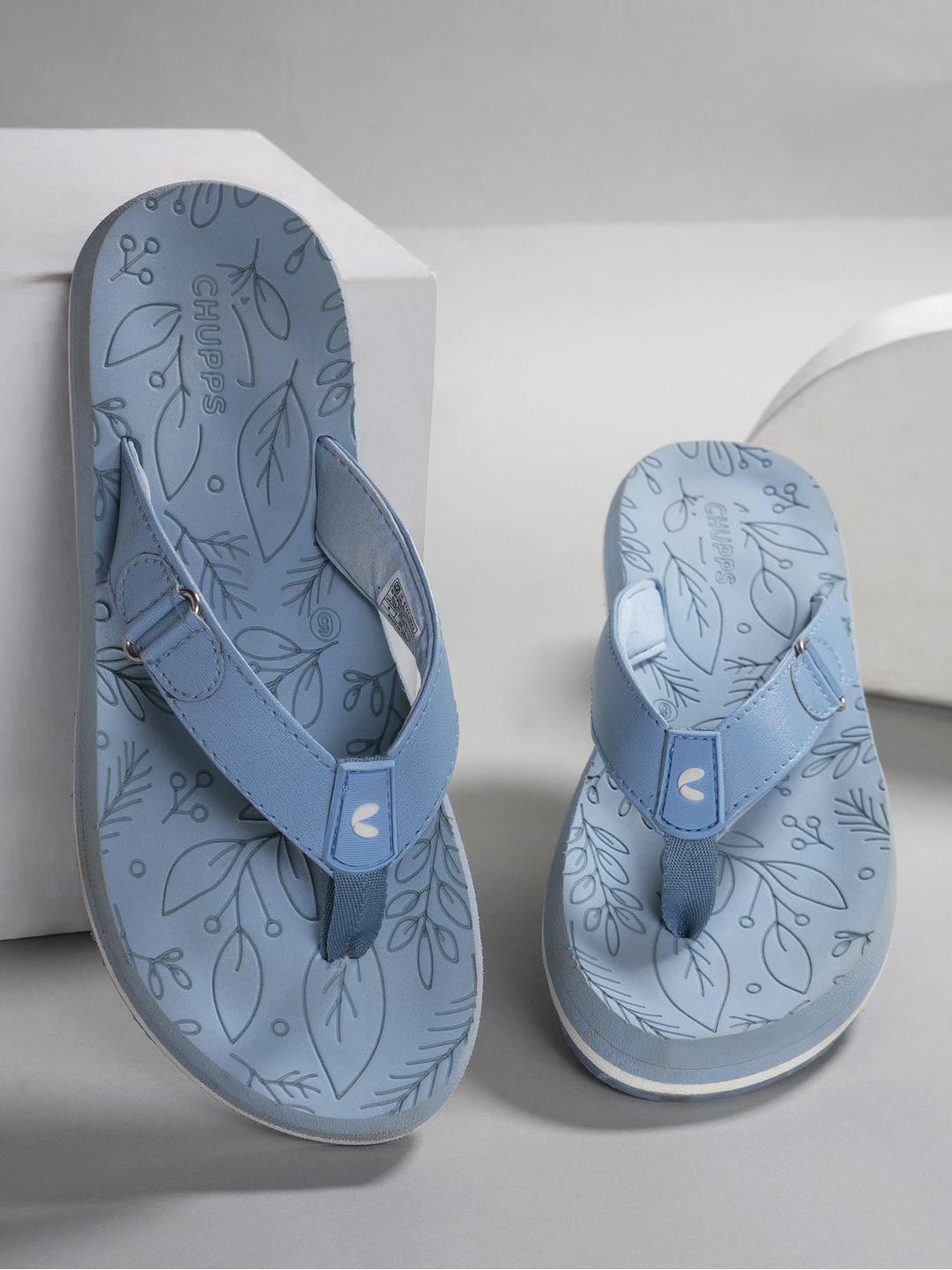Buy Chupps Women Sky Blue Spring Doctor Ultra Soft Ortho Flip Flops ...