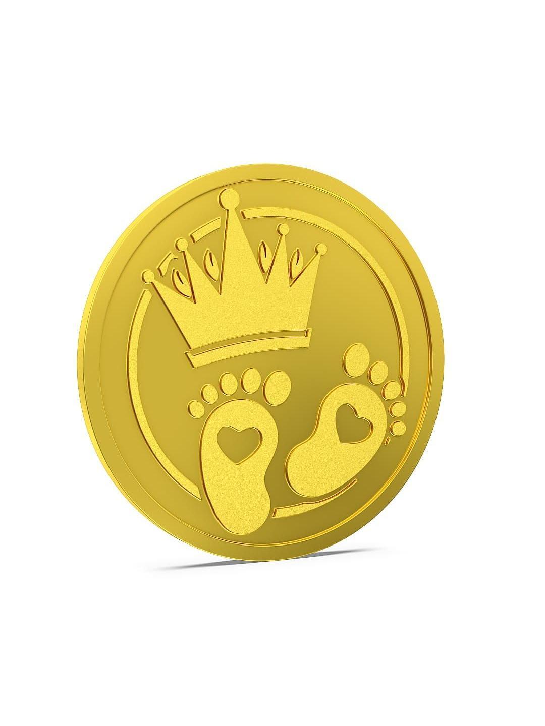 Buy ASPECT BULLION Baby Shower 24KT 995 Gold Coin 8 Gm - Gold Coin for ...