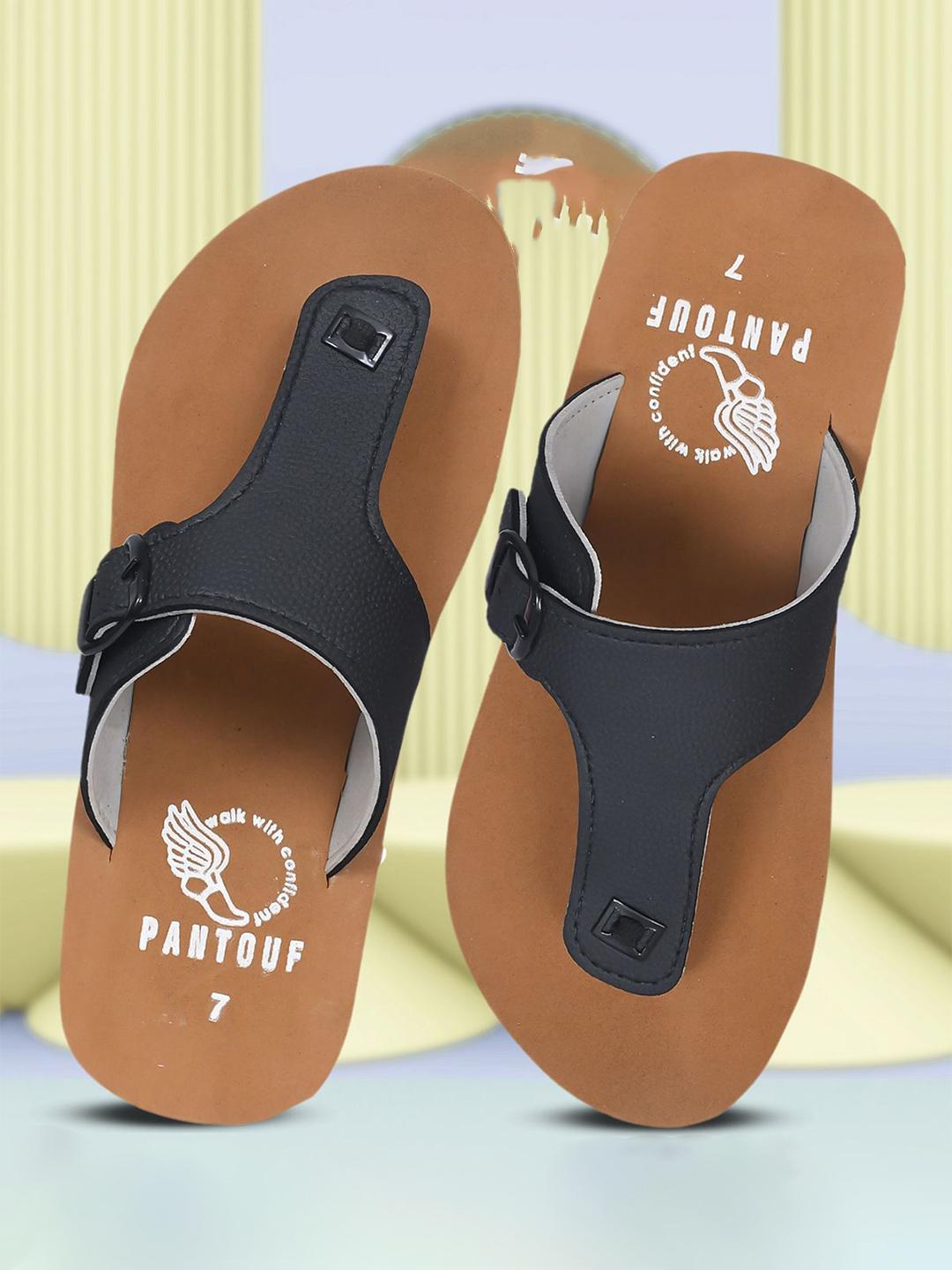 Buy PANTOUF Men Thong Flip Flops - Flip Flops for Men 34527655 | Myntra
