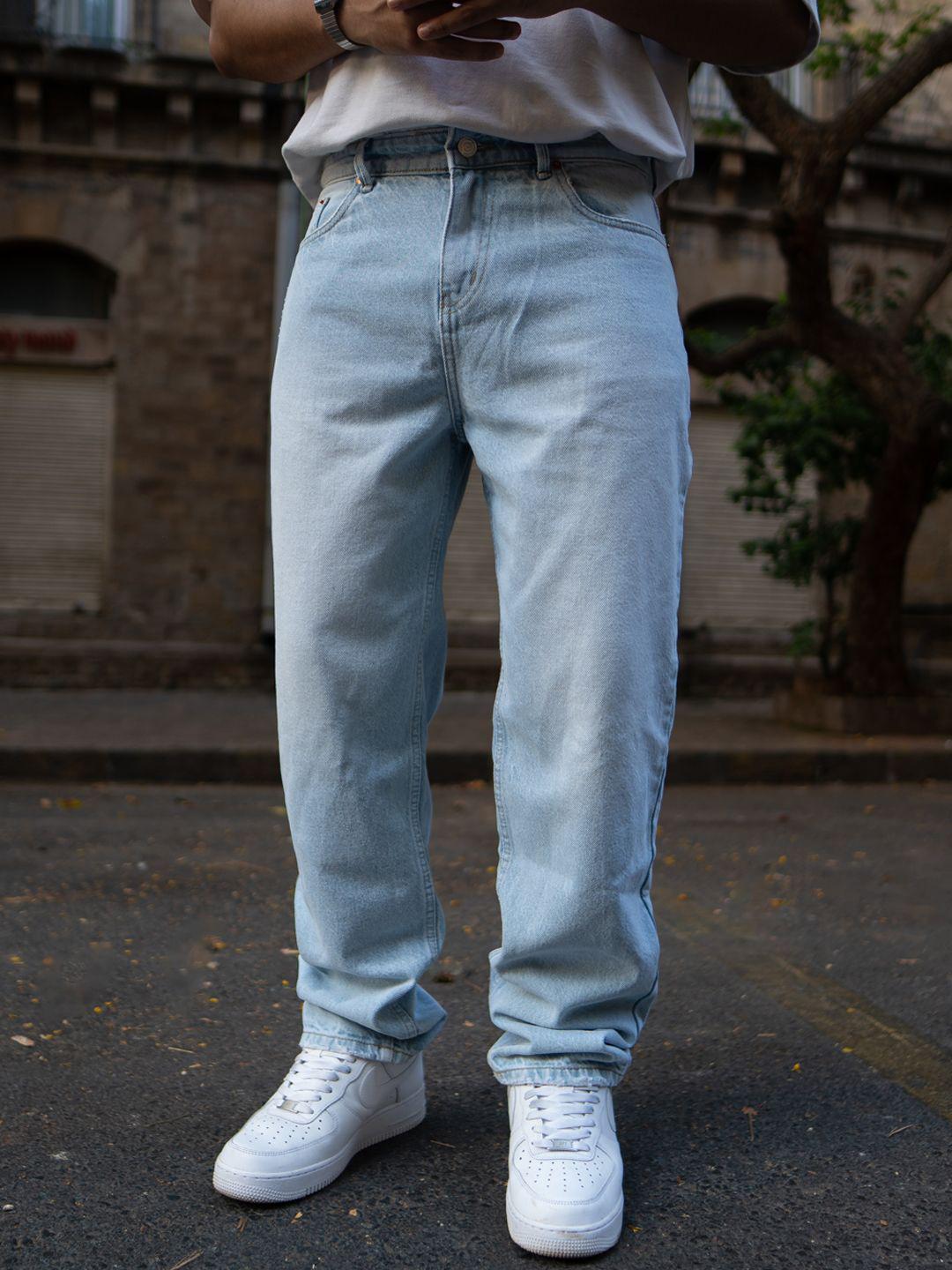 Buy Powerlook Men Light Blue Baggy Fit Jeans - Jeans for Men 34496776 ...