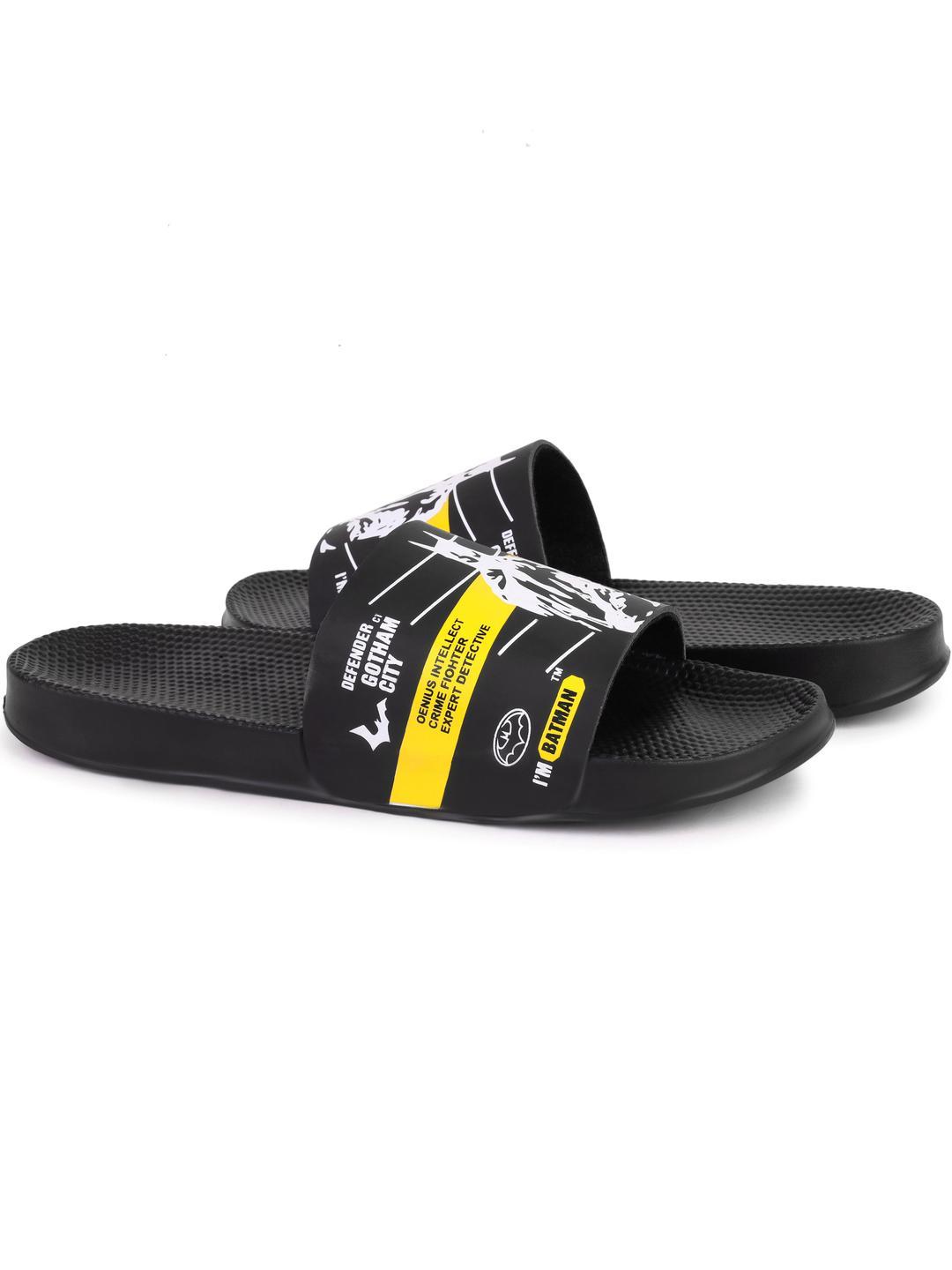 Buy DRACKFOOT Men Batman Printed Sliders - Flip Flops for Men 34610546 ...