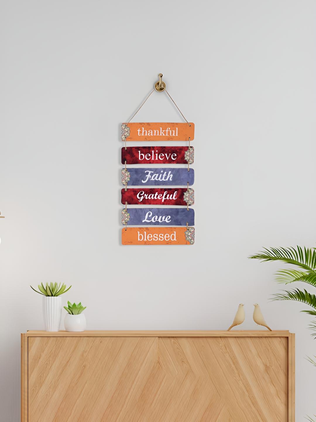 Buy Myntra Elegant Homes Inspirational Quotes Matte Hall Wall Hangings ...