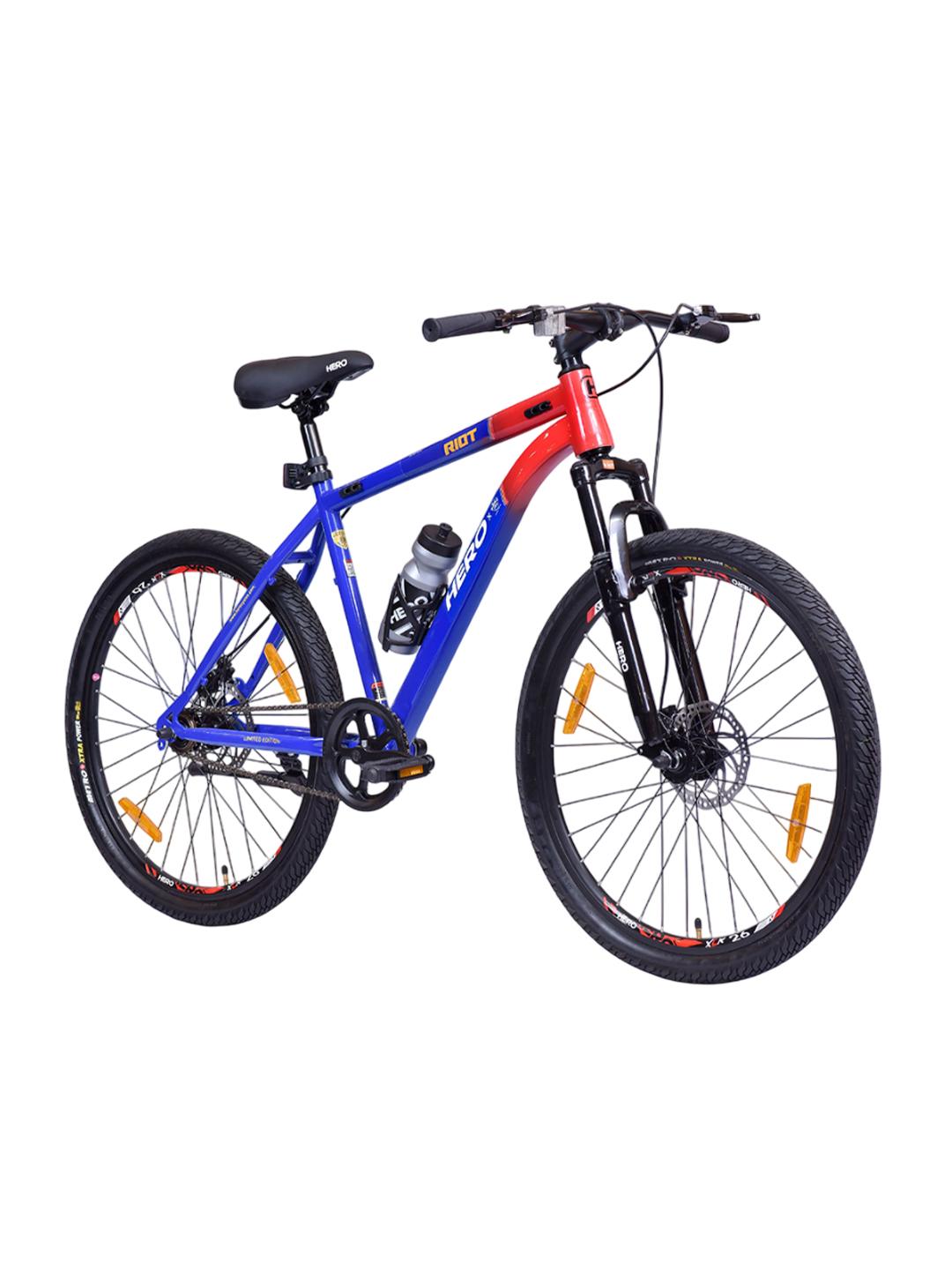 Buy Hero Riot DC Single Speed 26T Front Suspension Steel Blue Red ...