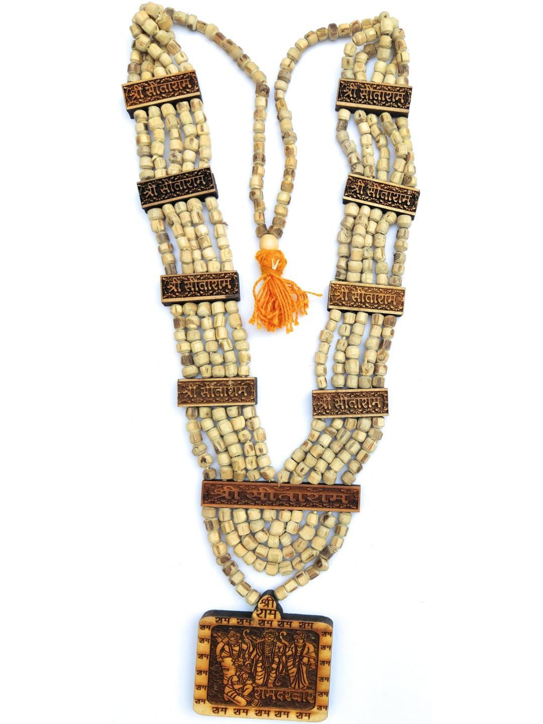 Buy Apnisanskriti Unisex Tulsi Mala Ram Darbar Locket - Necklace And ...