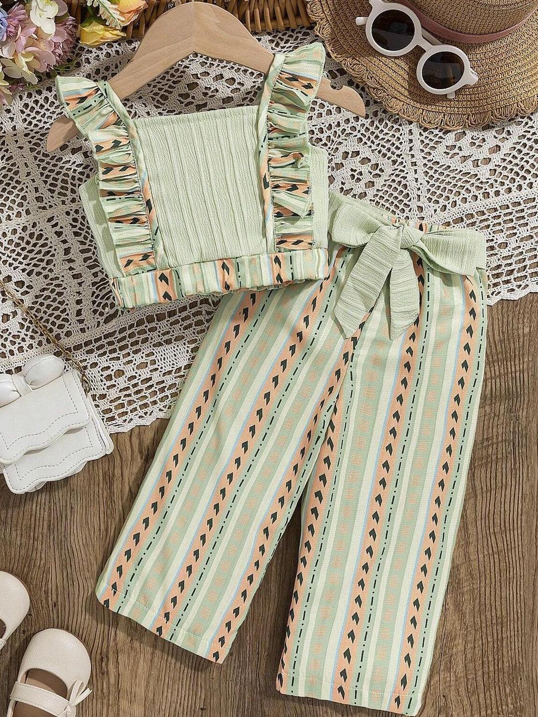 Buy TIOR Girls Olive Polyester Clothing Set - Clothing Set for Girls ...