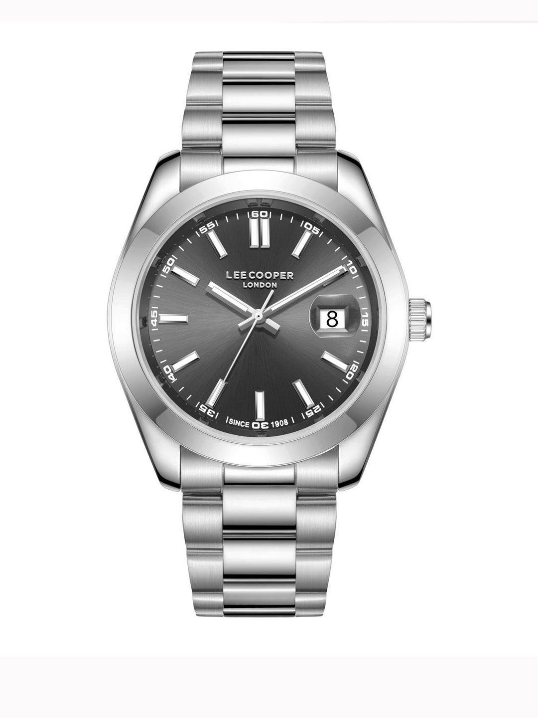 Buy Lee Cooper Men Dial & Stainless Steel Bracelet Style Straps ...