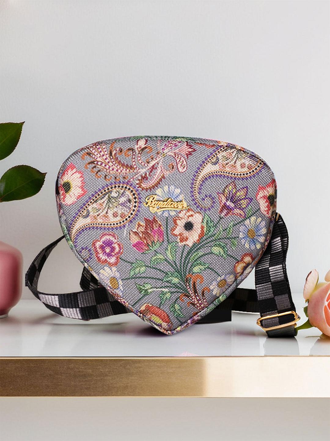 Buy BANDICOOT Printed Structured Sling Bag With Fringed - Handbags for ...