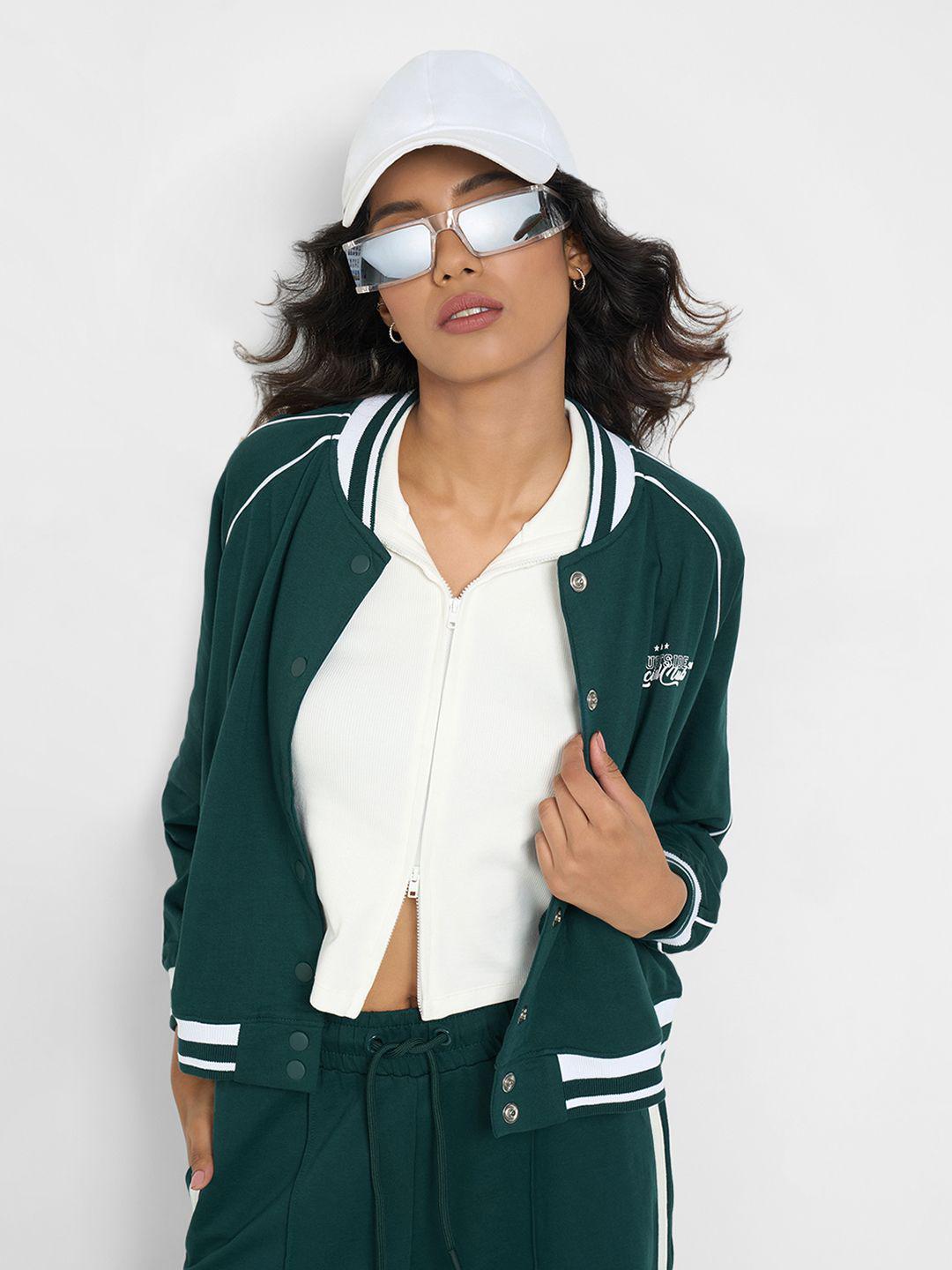 Buy Ajile By Pantaloons Women Cotton Bomber Jacket - Jackets for Women ...